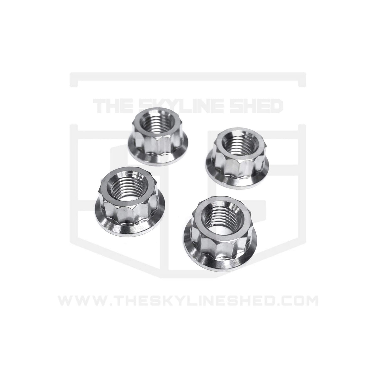 The Skyline Shed - Titanium Front Strut Tower Nut Set to suit R32 / R3 ...
